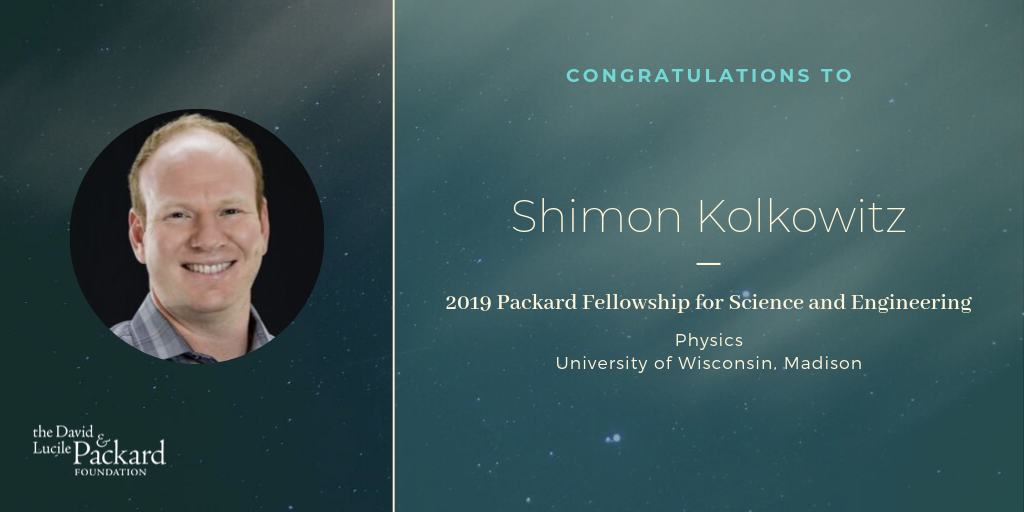 Shimon Kolkowitz earns 2019 Packard Fellowship – Wisconsin Quantum ...